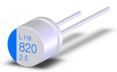 China Conductive Polymer Aluminum Solid Capacitors Chinsan UUL1C101MP26306 with Low ESR and Long Endurance for sale