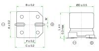 China Conductive Polymer Capacitors Chinsan VSE0J221MCB6357 Featuring High Ripple Current and Long Lifespan for sale
