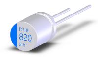 China Conductive Polymer Aluminum Solid Capacitors Featuring Chinsan UPR0E561MNN0508 for Long Service Life for sale