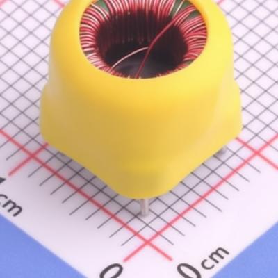 China Magnetic Ring Inductance Part CND-tek 10CLD106520MH with Uniform Winding and Yellow Heat Shrink Tubing for sale
