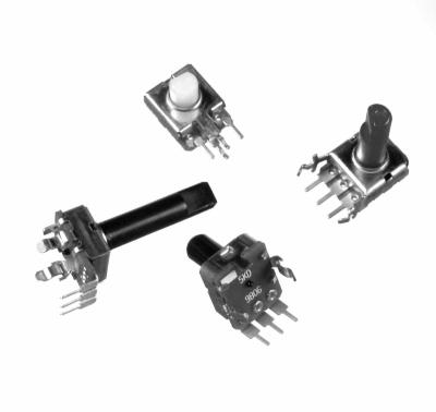 China 12mm Diameter Rotary Potentiometer CTS 296UD253B1N Featuring Carbon Composition and Snap In Bracket Design for sale