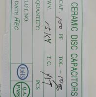 China High Voltage Ceramic Capacitor DGCX CT81Y5V1KV152K6040BC 1000V 1500pF Y5V Epoxy Resin Silver Electrode for sale