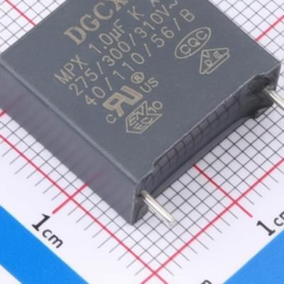 China EMI Suppression Capacitor DGCX MX2105KQ3D37YC3F00R Metallized Polypropylene Film with High Voltage Surge Capability for sale