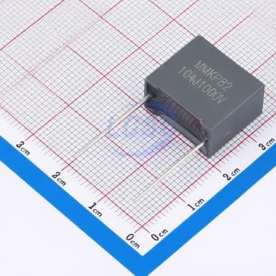China Box type double-sided metallized polypropylene film capacitor DGCX B82104J3AD5DGB200ZR MMKP82 series for resonance circuits for sale