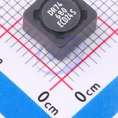 China High Power Density Shielded Drum Core Inductor EATON DR74-680-R with Ferrite Core and RoHS Compliance for sale