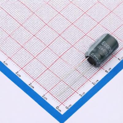 China 470uF 35V Electrolytic Capacitor Econd 470UF35VG170GF GF Series Long Lead Green Sleeve Component for sale