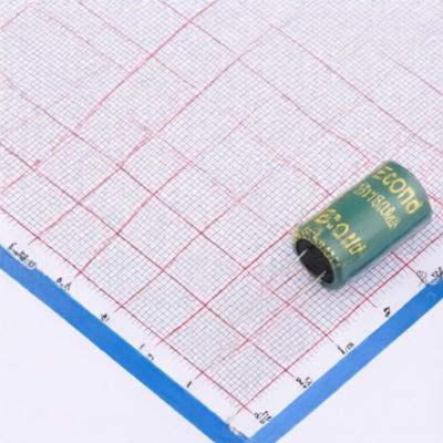 China aluminum electrolytic capacitor Econd 1500uF25V13x20GF designed for power supply LED and motherboard electronic for sale