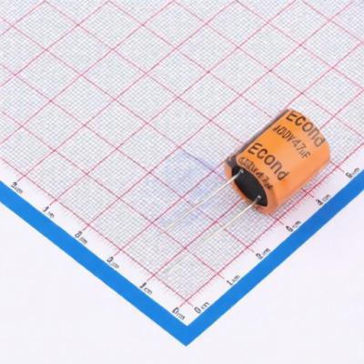 China 47uF400V16x19FS Aluminum Electrolytic Capacitor FS Series 400 Volt Voltage Rating 16 by 19 Millimeter for sale