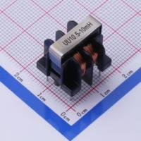 China Precision FH UU10.5-10mH line filter offering 10mH minimum inductance and 1.5 ohm maximum DC resistance for sale