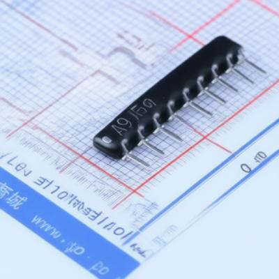 China High density miniature thick film network resistor FH A09-561JP with ceramic substrate and protective coating for sale