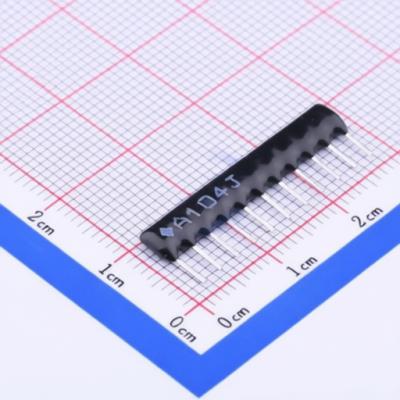 China Thick film network resistor FH A11-104JP featuring ceramic substrate and 1 eighth watt power rating for sale