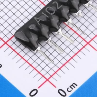 China Miniature thick film network resistor FH A07-102JP with RoHS compliance and ceramic substrate design for sale