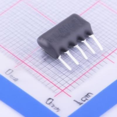 China RoHS compliant miniature thick film network resistors FH A05-104JP with protection coating and lead free termination pins for sale