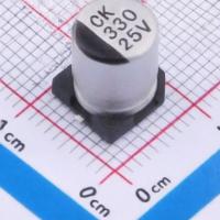 China conductive polymer Fujicon Elec CK1E331M-CRF10 aluminum capacitor with low ESR and extended load life for sale