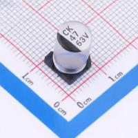 China High reliability aluminum capacitor Fujicon Elec CK1J470M-CRF10 ideal for electronic device circuits for sale