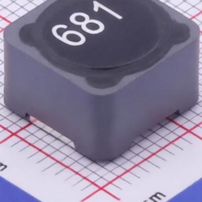 China Electronic Magnetic Component Mn Zn Powder Copper Wire Epoxy Resin RoHS Certified GLE GCRH127M-681MC for sale