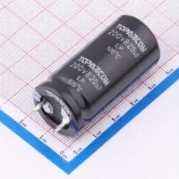 China Miniature Aluminum Electrolytic Capacitors Guangdong TOPAZ Elec Tech ELP2D821M224500B With Load Life And Shelf Life for sale