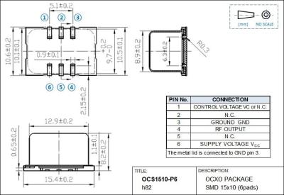 China OCXO Oven Controlled Crystal Oscillator HCI 5715H6-40.000G33HPNO 40 MHz 3.3 Volt CMOS Output for sale