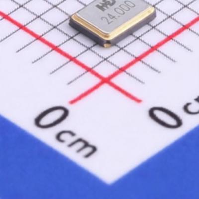 China SMD3225 4pads 24MHz quartz crystal oscillator unit HD 7B024000F01 RoHS compliant frequency stability for sale