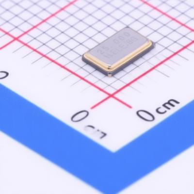 China Quartz crystal frequency control component HELE X1H025000FK1H 25 megahertz REACH and RoHS compliant for sale