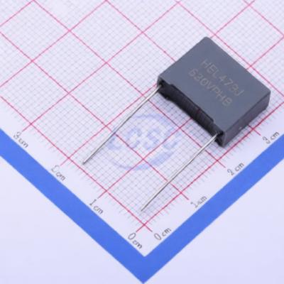 China Capacitor Metallized Polypropylene Film Hongzhi Elec PHB473J2JA8A50R0 047F 10 Tolerance 630VAC Rating for sale