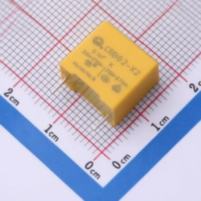 China AC line interference suppression capacitor HONGFA HCBB62X2 Q3104K40C400 with self healing capabilities for sale
