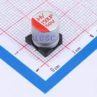 China Conductive Polymer Aluminum Solid Capacitors Low Leakage Current Honor Elec HV1H157M1010PZ Chip Type for sale