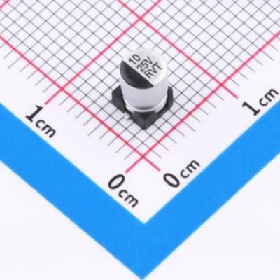 China Electronic components capacitor Honor Elec RYRVT25V10UF4 5 voltage 25V capacitance 10UF for circuits for sale