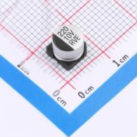 China Electronic capacitor Honor Elec RYRVE10V220UF6 5 10 volts voltage rating 220 microfarads capacitance for sale