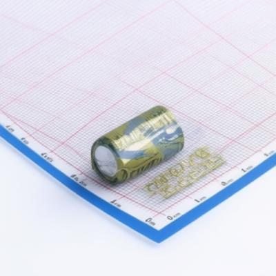 China aluminum electrolytic capacitor HRK CD2882281EM1320VFL plugin type with green sleeve and gold marking for sale