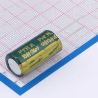China HRK CD2883372AM1326VFL aluminum electrolytic capacitor plug in type featuring green sleeve and gold marking for sale