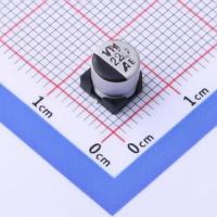 China Surface Mount Aluminum Electrolytic Capacitor HRK GVE1A227M0606CNVC 220F 10V Low ESR for High Density PC Boards for sale
