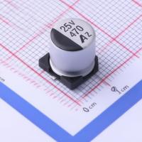 China 470uF 25V Aluminum Electrolytic Capacitor HRK GVZ1E477M1010CNVC SMD with Long Life and High Stability for sale