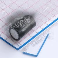 China General purpose plug in capacitor HRK CD1101072GM1826VFL aluminum electrolytic type with black sleeve for sale