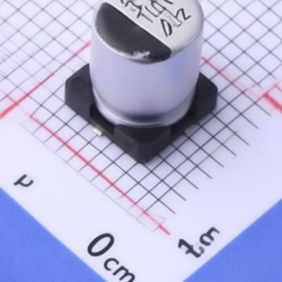 China Surface Mount Aluminum Electrolytic Capacitor HRK GVZ1V107M0608CNVC 35V 100F Low ESR High Reliability for sale