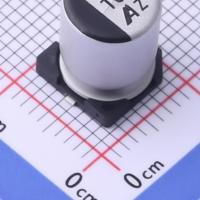 China Surface Mount Aluminum Electrolytic Capacitor GVZ1H107M0810CNVC 100uF 50V Rated Voltage and Long Life for sale