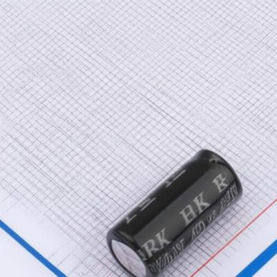 China Black Sleeve Plug-in Aluminum Electrolytic Capacitor HRK CD110226M2G0816VFL White Lettering Marking for sale