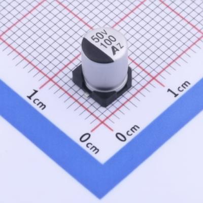 China Surface Mount Aluminum Electrolytic Capacitor HRK GVZ1H107M0608CNVC for High Density PC Boards for sale