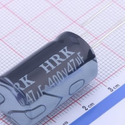 China High reliability plug in aluminum electrolytic capacitor HRK 400V47uF CD110 series for general purpose for sale