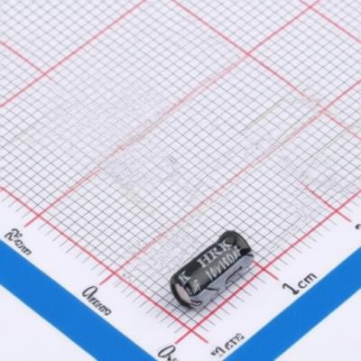 China plug in aluminum electrolytic capacitor HRK CD110107M1A0407VFL rated for 400 volts and 33 microfarads for sale