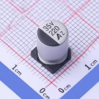 China Al Ecap Capacitor 220uF 35V HRK GVZ1V227M0810CNVC with Low ESR and Wide Operating Temperature Range for sale