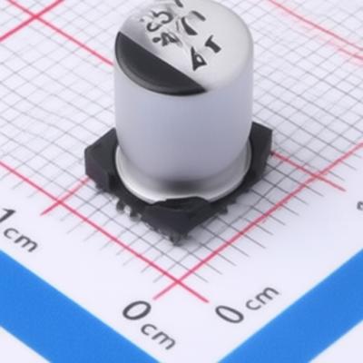 China Surface Mount Aluminum Electrolytic Capacitor HRK GVT1E477M0810CNVC 470uF 25V RoHS Compliant for sale