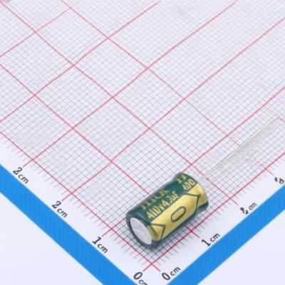 China Plug-in Aluminum Electrolytic Capacitor HRK CD288475M2G0812VFL Green Sleeve Gold Marking Low Impedance Design for sale