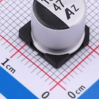China 47F 100V aluminum electrolytic capacitor HRK GVZ2A476M1010CNVC with surface mount type and halogen free design for sale