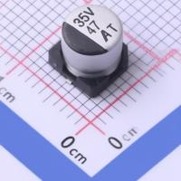 China 47uF 35V Aluminum Electrolytic Capacitor HRK GVT1V476M0606CNVC SMD Compact Size Operating Temperature for sale