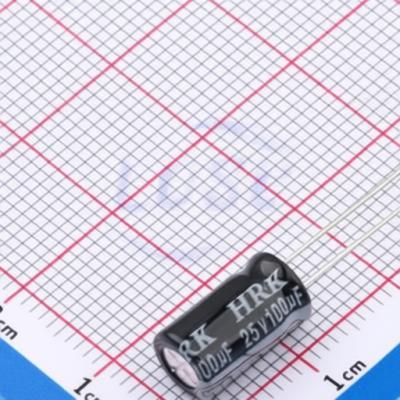 China plug-in aluminum electrolytic capacitor HRK CD1101071EM0612VFL with wide operating temperature range for sale