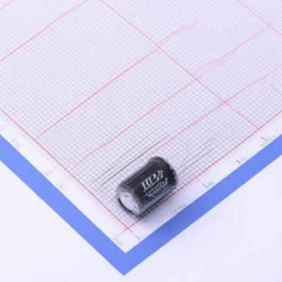 China Industrial grade HRK 16V470uF CD110 plug in aluminum electrolytic capacitor with black sleeve design for sale