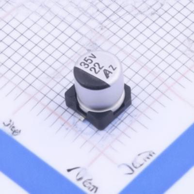 China SMD Aluminum Electrolytic Capacitor HRK GVZ1V226M0506CNVC 22uF 35V with RoHS Compliance and Halogen Free for sale