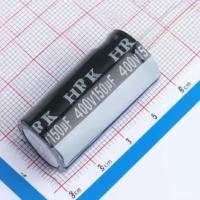 China Plug-in Aluminum Electrolytic Capacitor HRK CD110157M2G1836VFL 33F 400V Black Sleeve White Printing for sale