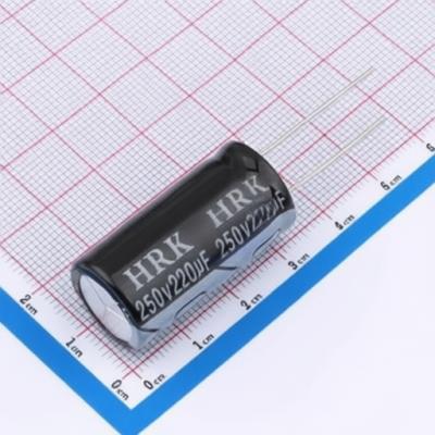 China Aluminum electrolytic capacitor HRK CD110227M2E1632VFL 220 microfarad 250 volt wide temperature for sale